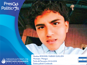 Rommel Fabián · Presos Políticos y Presas Políticas · Observatorio de ...